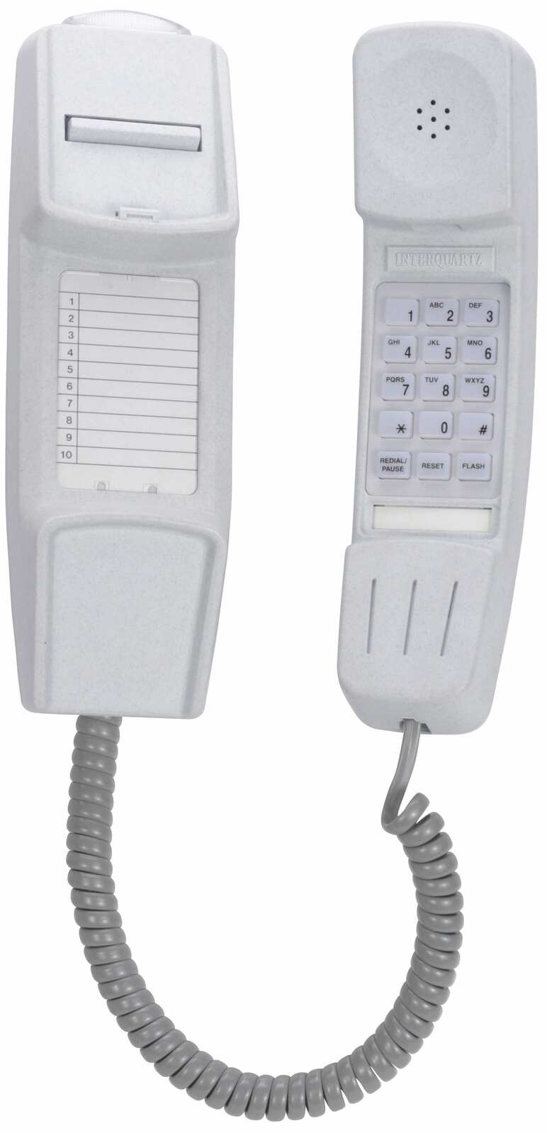 Interquartz IQ50 rugged patient telephone, slimline format, wallphone